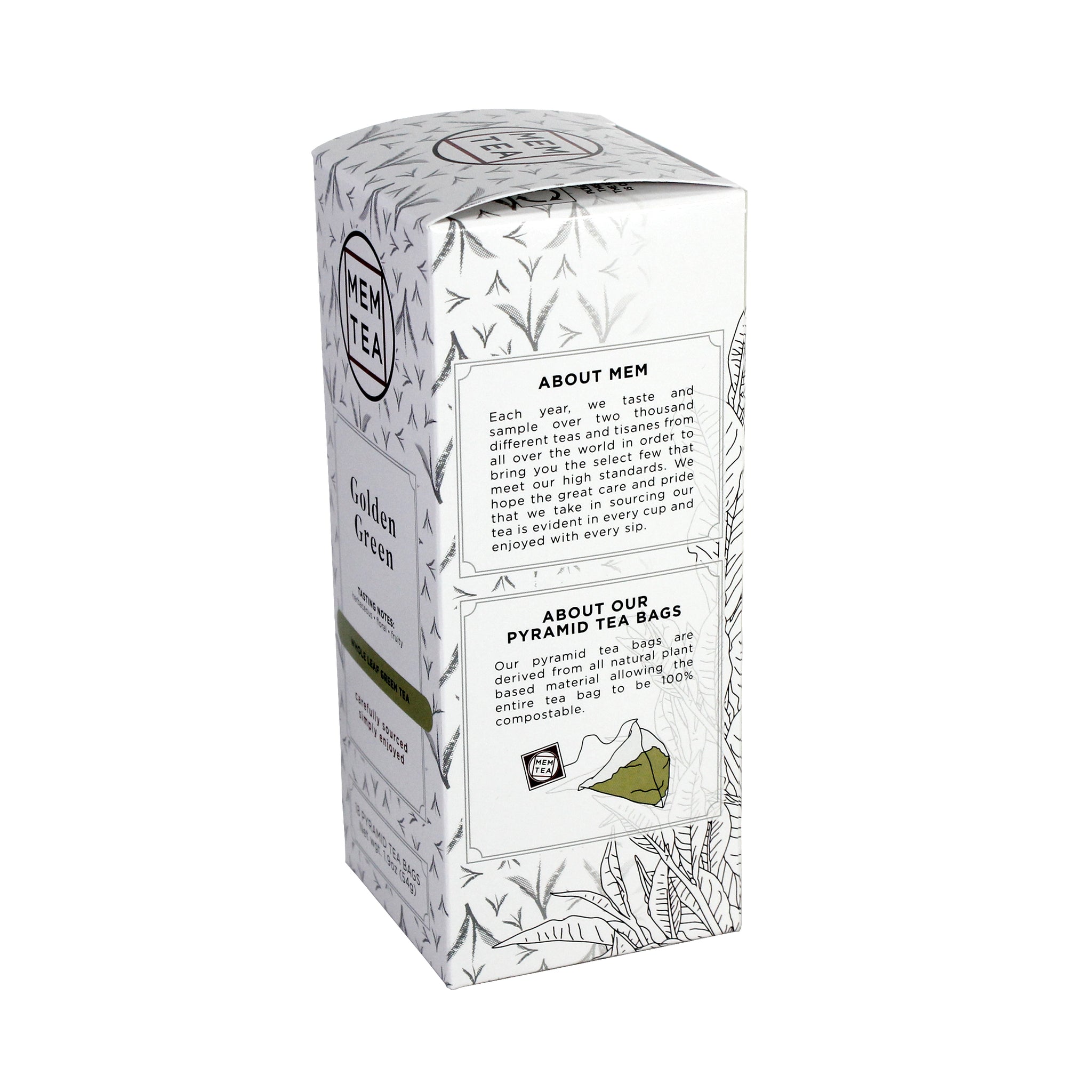 Golden Green - Pyramid Tea Bags – MEM TEA